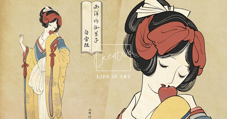 白雪公主變浮世繪美人｜日本插畫家Ono Tako筆下的迪士尼公主們 | LIHKG 討論區